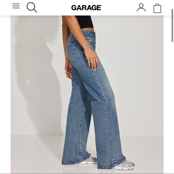 Garage | Jeans | Garage Jambe Large Wide Leg Jeans | Poshmark